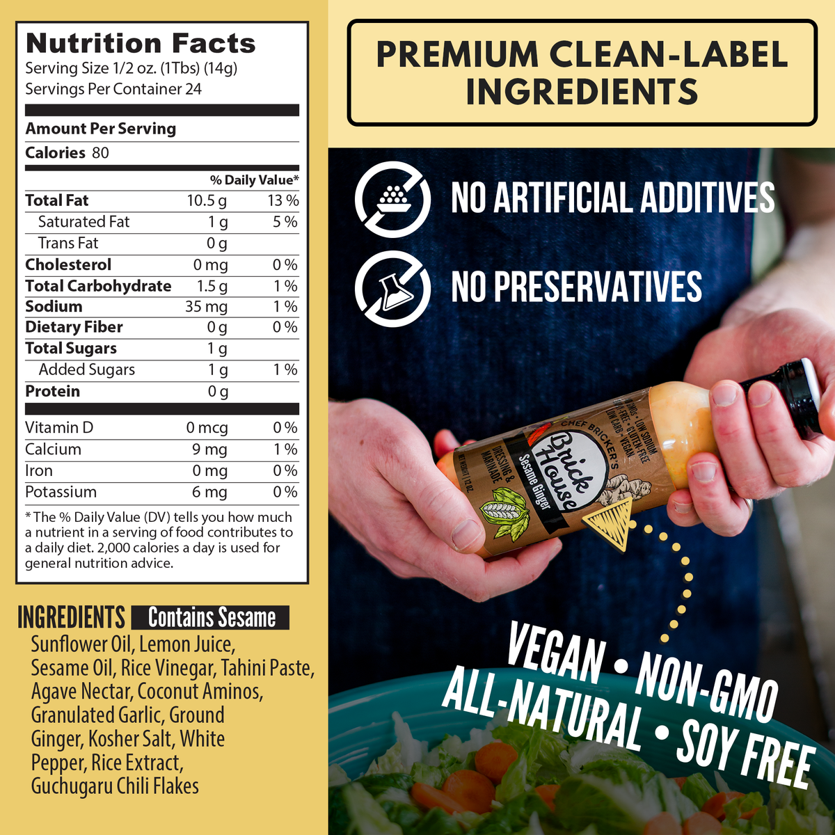 Sesame Ginger – Brick House Vinaigrettes